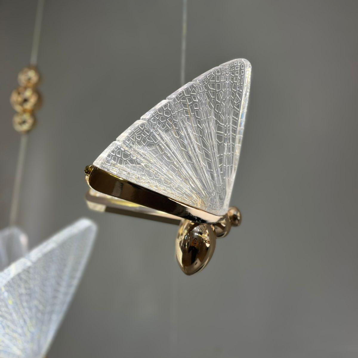Pendente Borboleta Acrílico Cristal LED – LampLuz